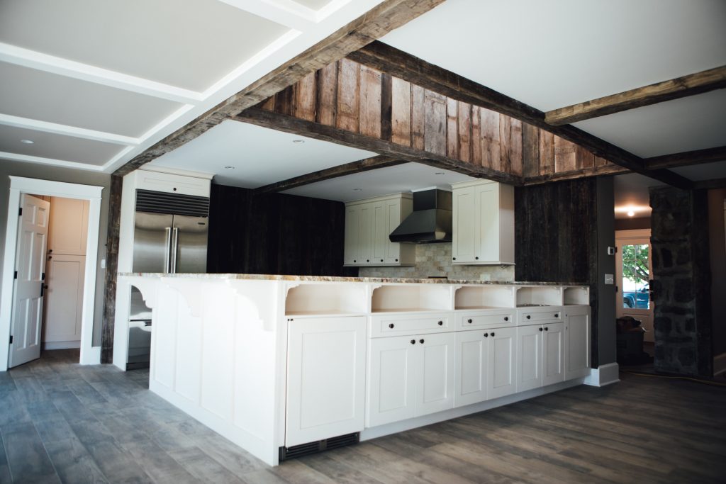 Reclaimed Fiery Barn Wood Wall Paneling - Sawmill Designs