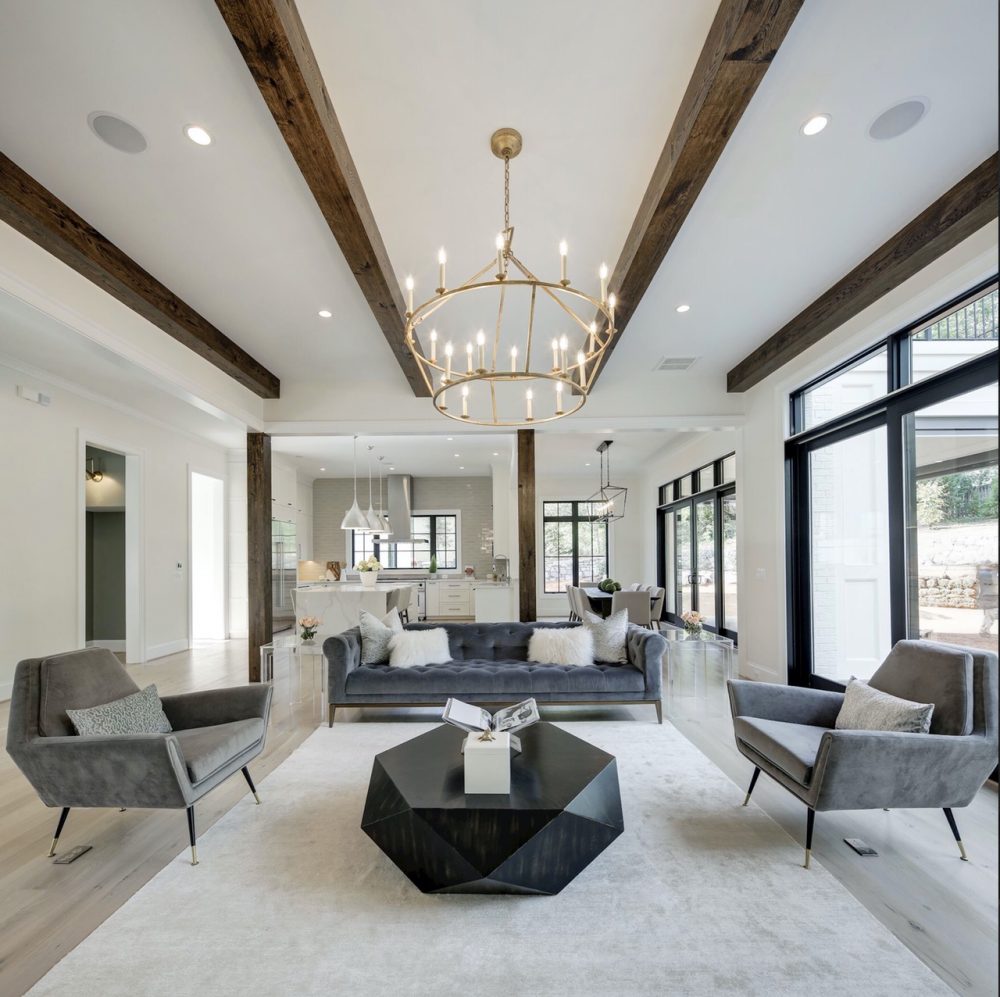 White Oak Faux Ceiling Beam - Black Oil - Sawmill Designs