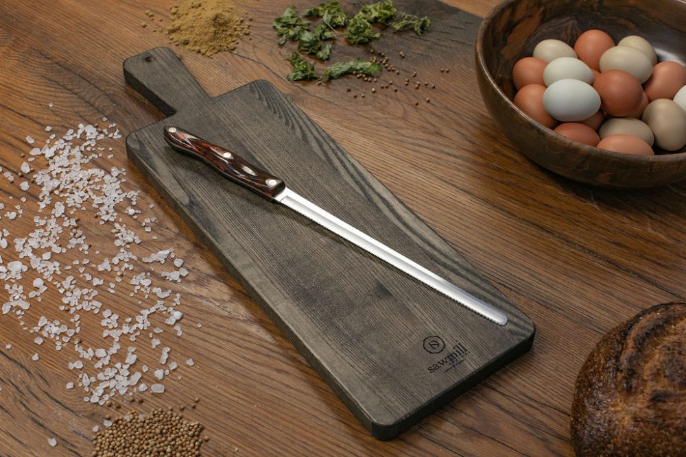 Large Bread Board: Black Oil - Sawmill Designs